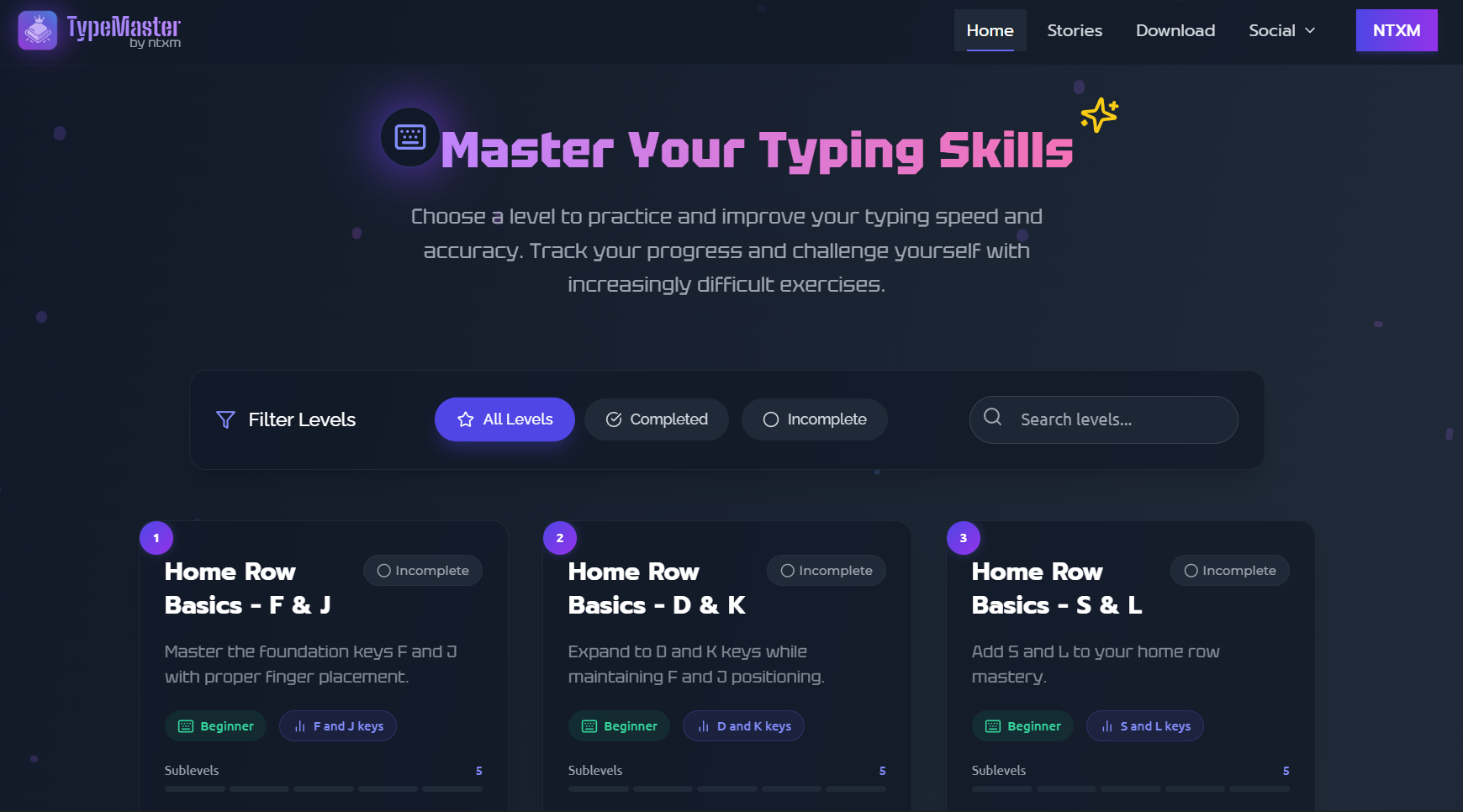 TypeMaster - Free Typing Practice & Tutor Software | Learn Touch Typing